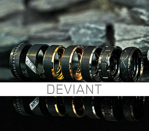 Deviant Collection | Band & Vow Unique Men's Wedding Rings